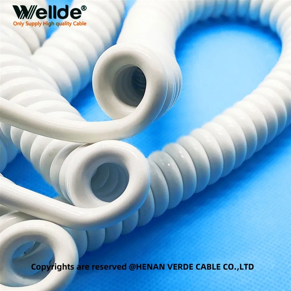 China 3 core PUR Multi-Core Spiral Cable Suppliers, Manufacturers ...